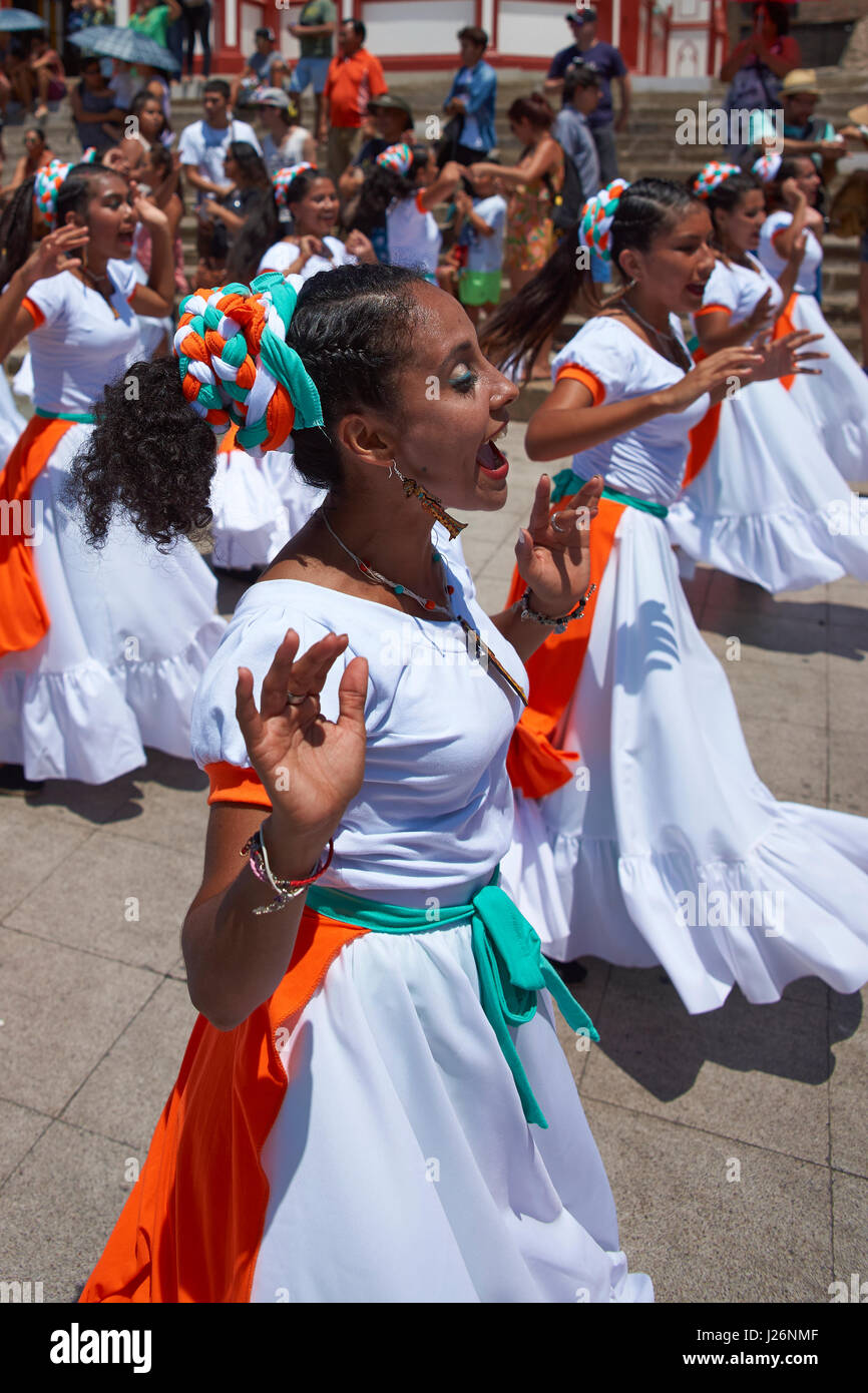 Female dancers from the group Tumba Carnaval, performing at the annual ...