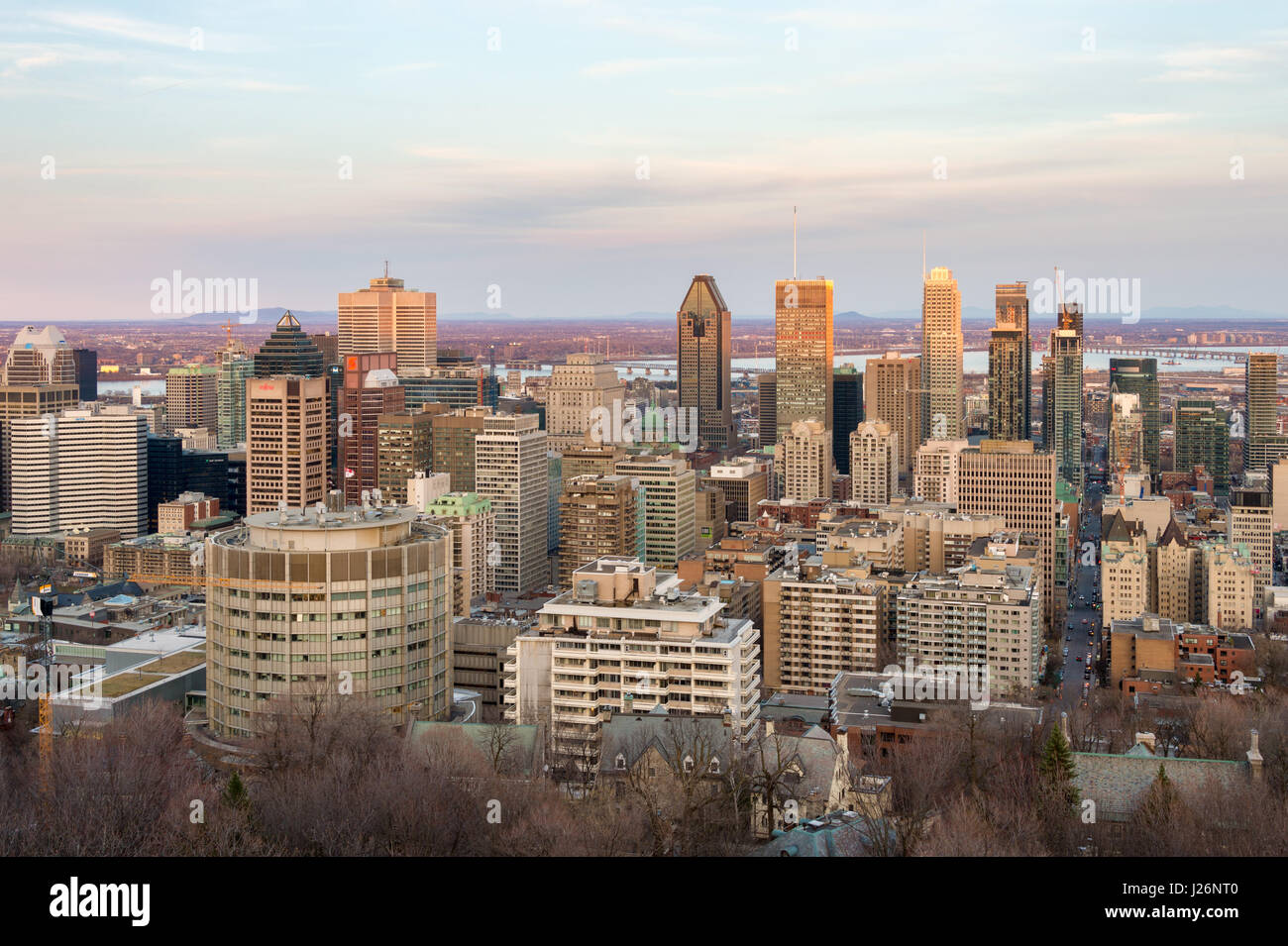 Mont royal at dusk hi-res stock photography and images - Alamy
