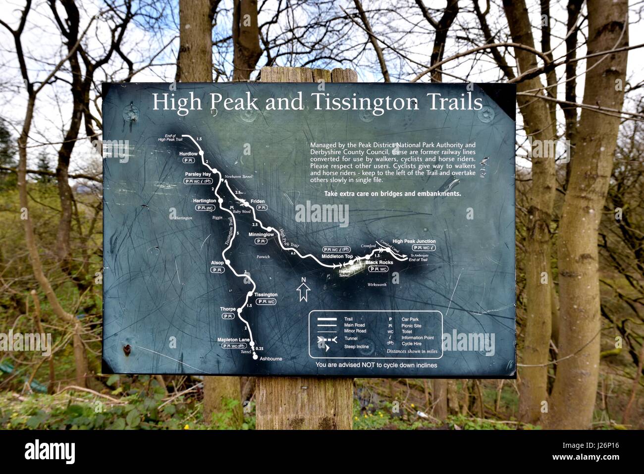 High peak and tissington trails Stock Photo - Alamy