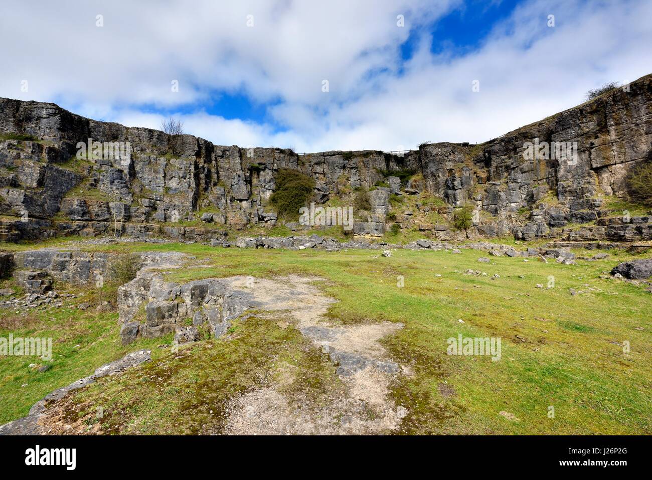Redhill Quarry Middleton Top Derbyshire England UK Stock Photo - Alamy