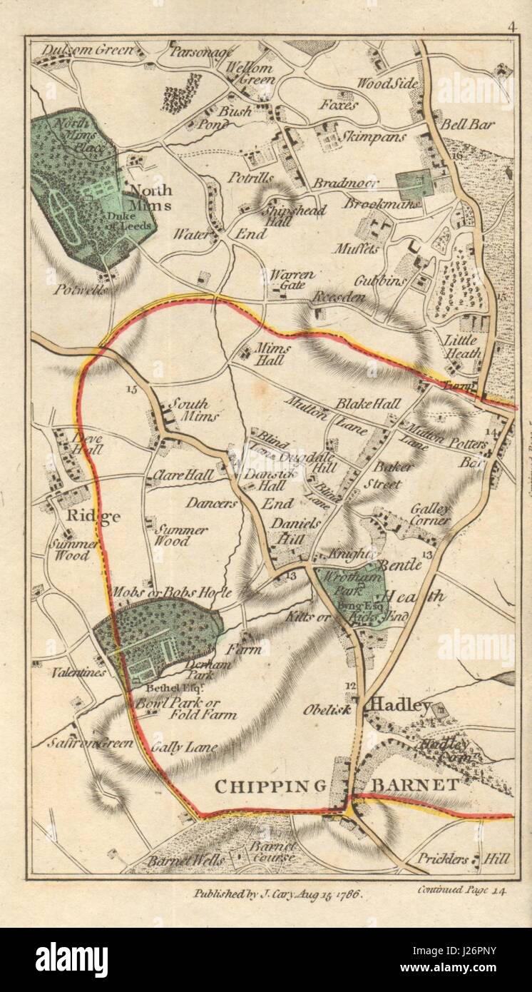 POTTERS BAR Barnet Welham Green Monken Hadley Borehamwood N S Mimms ...