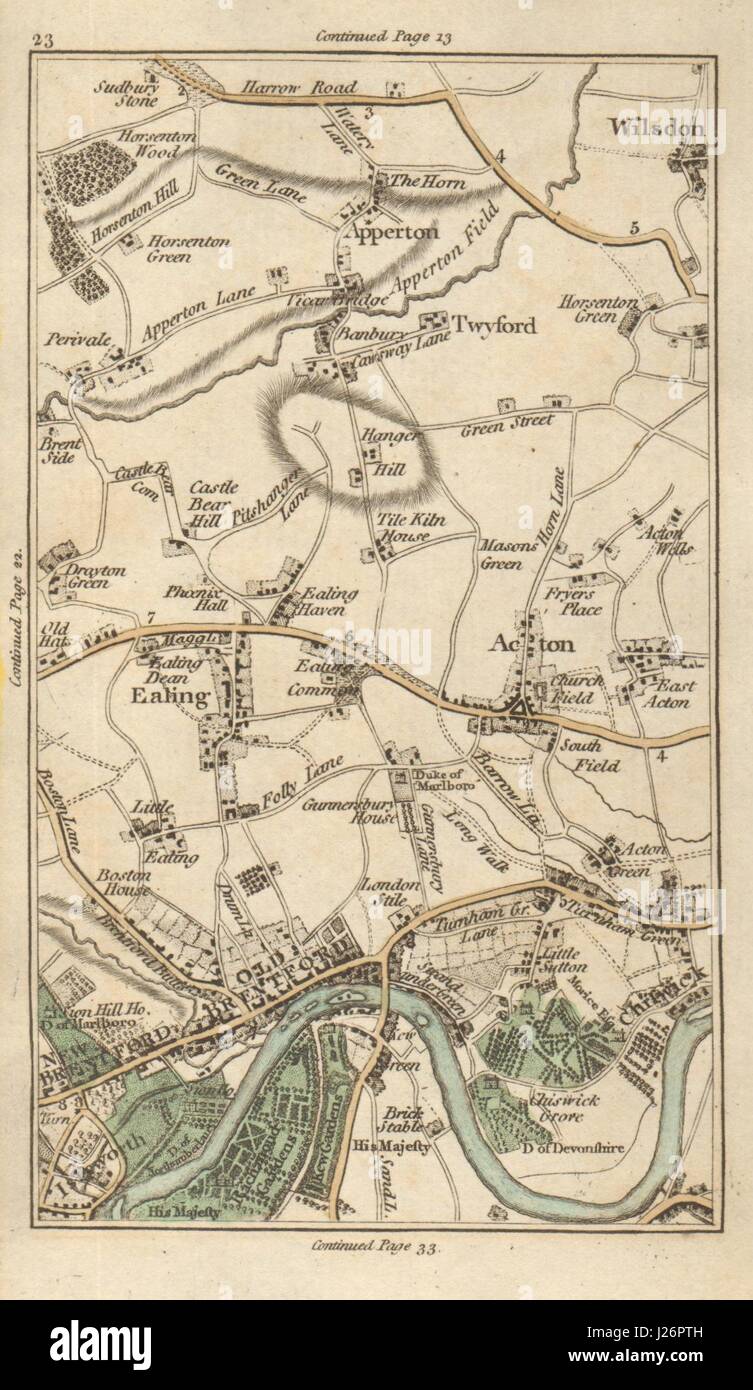 Gunnersbury park map hi-res stock photography and images - Alamy