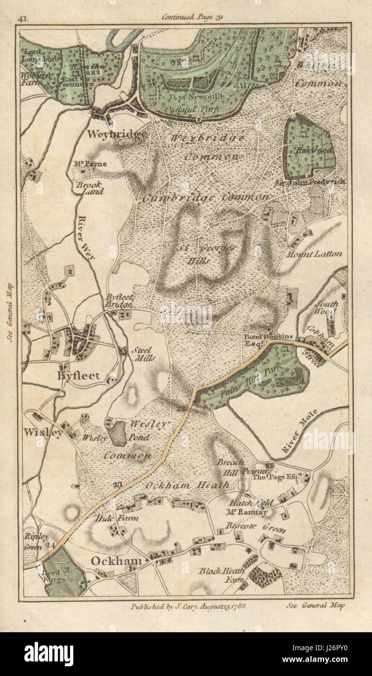 Addlestone map hi-res stock photography and images - Alamy