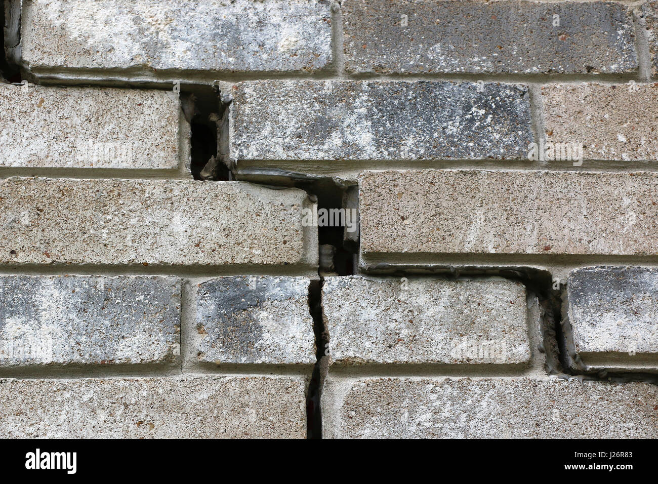 This part of the home’s foundation is experiencing settlement (collapse ...