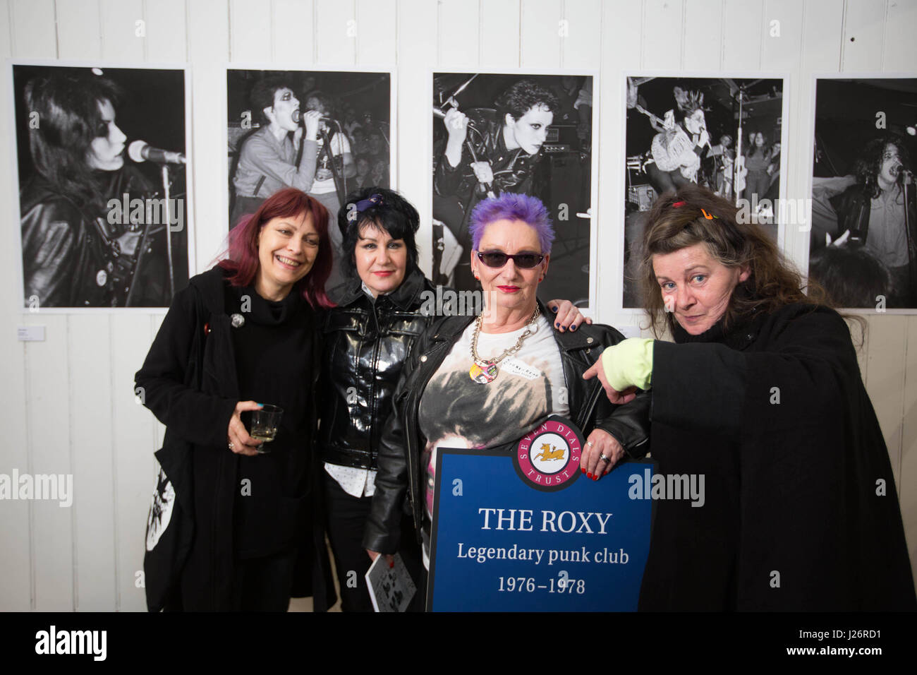 EDITORIAL USE ONLY (Left to right) Gaye Black of The Adverts, Pauline ...