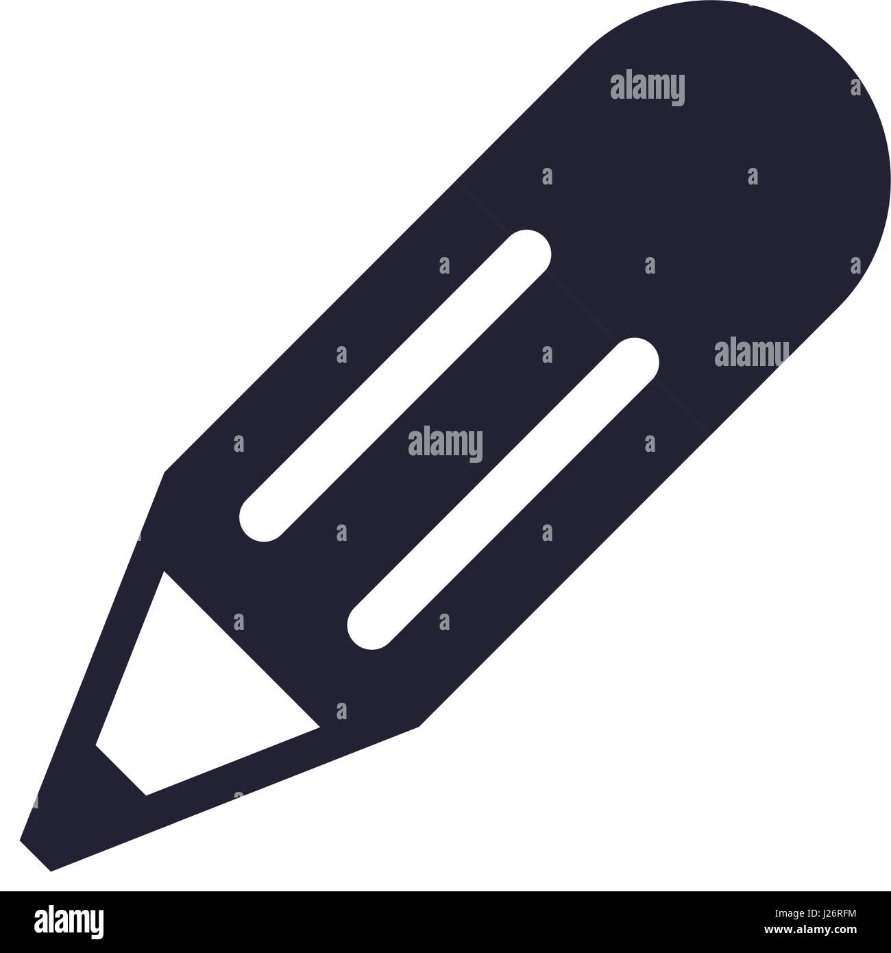 Wooden pencil symbol Stock Vector Image & Art - Alamy