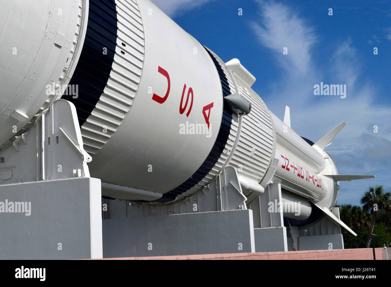Mercury-Redstone rocket on display at Kennedy Space Centre Stock Photo ...