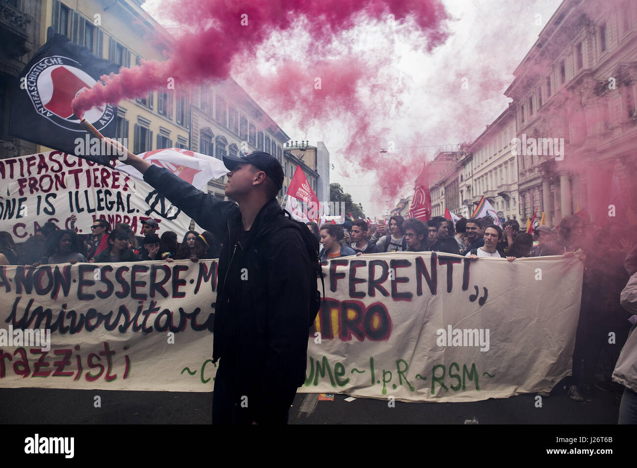 Milan, Italy. 25th Apr, 2017. The "liberation day" is celebrated on ...