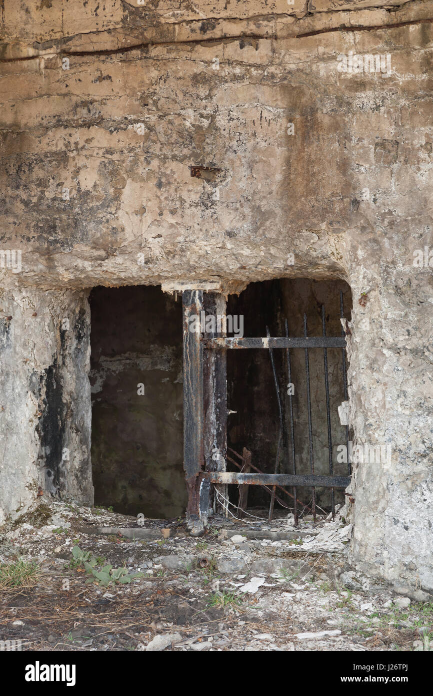 Architectural details of the Nine Gun Battery at Fort Hancock at Sandy ...