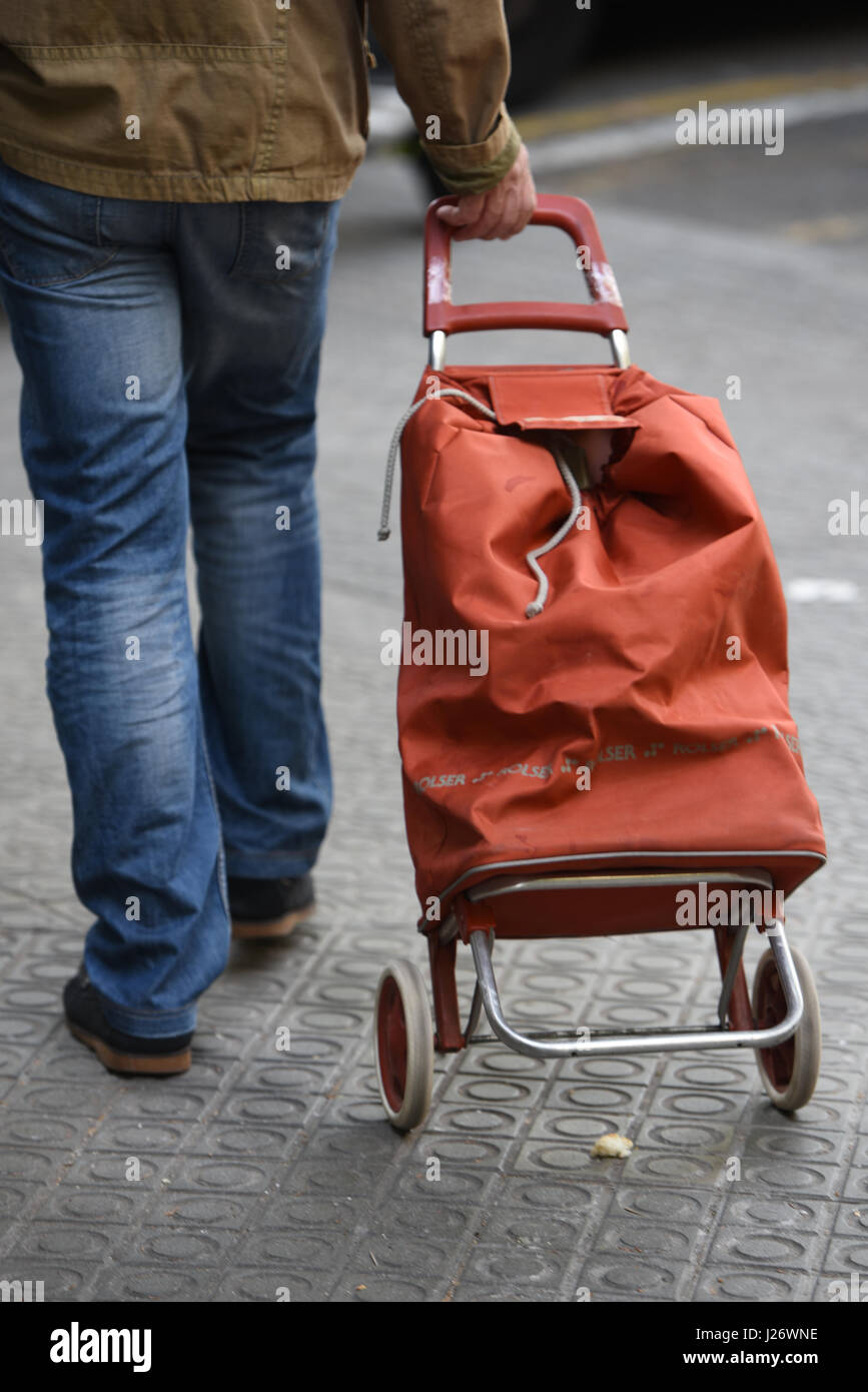 Pulling bag silhouette hi-res stock photography and images - Alamy