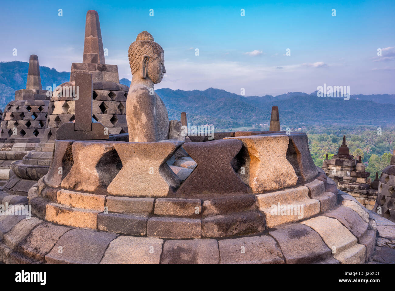 Borobudur 9th century mahayana buddhist temple hi-res stock photography ...