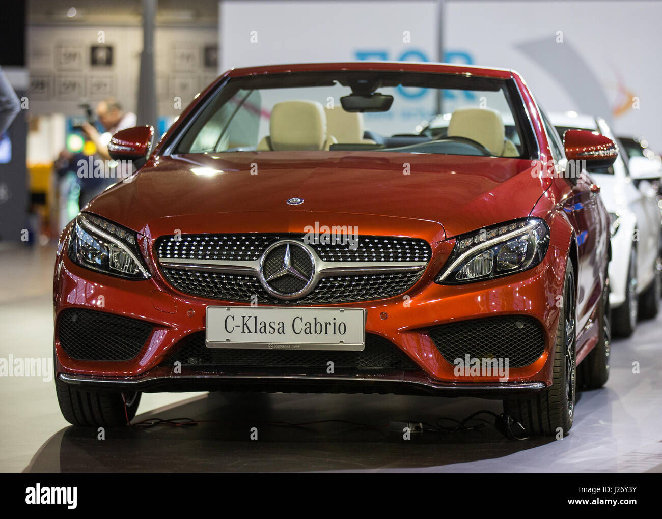 Belgrade, Serbia - March 23, 2017: New Mercedes C CLass Cabrio ...
