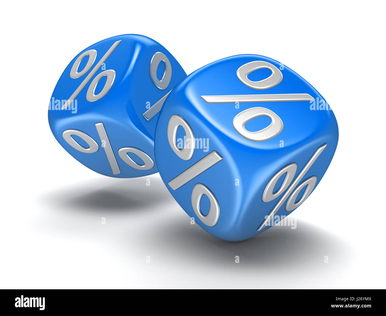 Dices with percent sign. Image with clipping path Stock Photo - Alamy