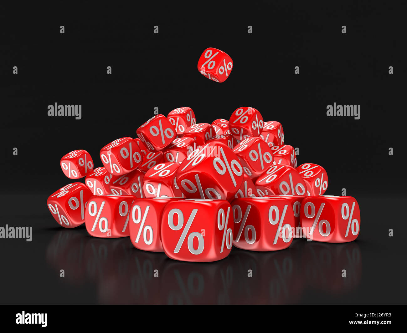 Sale sign percentage dice hi-res stock photography and images - Alamy