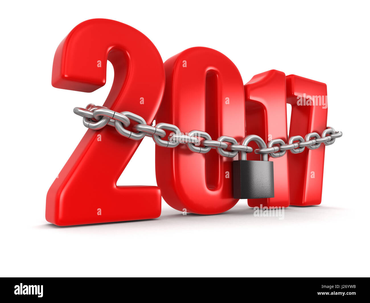2017 and lock (clipping path included Stock Photo - Alamy