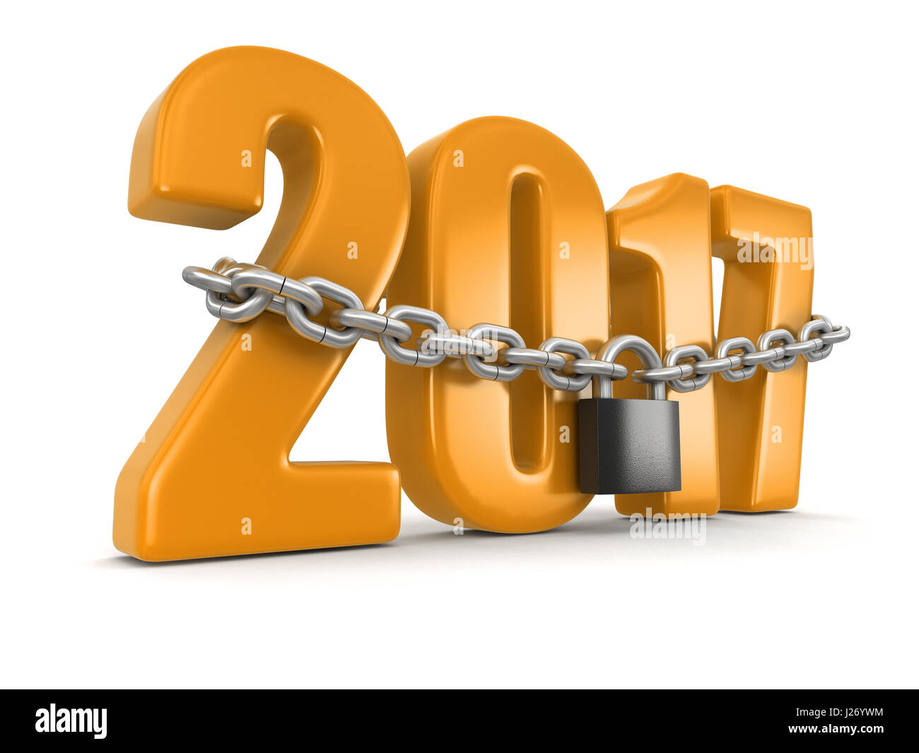2017 and lock (clipping path included Stock Photo - Alamy