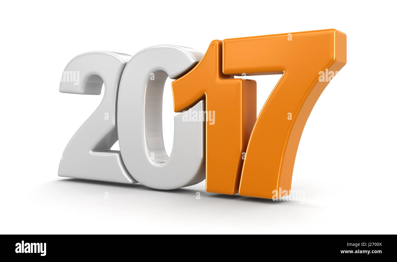 New year 2017 three Cut Out Stock Images & Pictures - Alamy