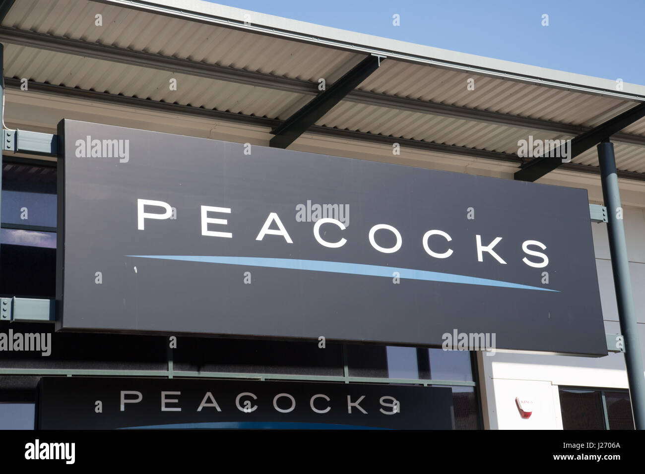 Peacocks shop logo hi-res stock photography and images - Alamy