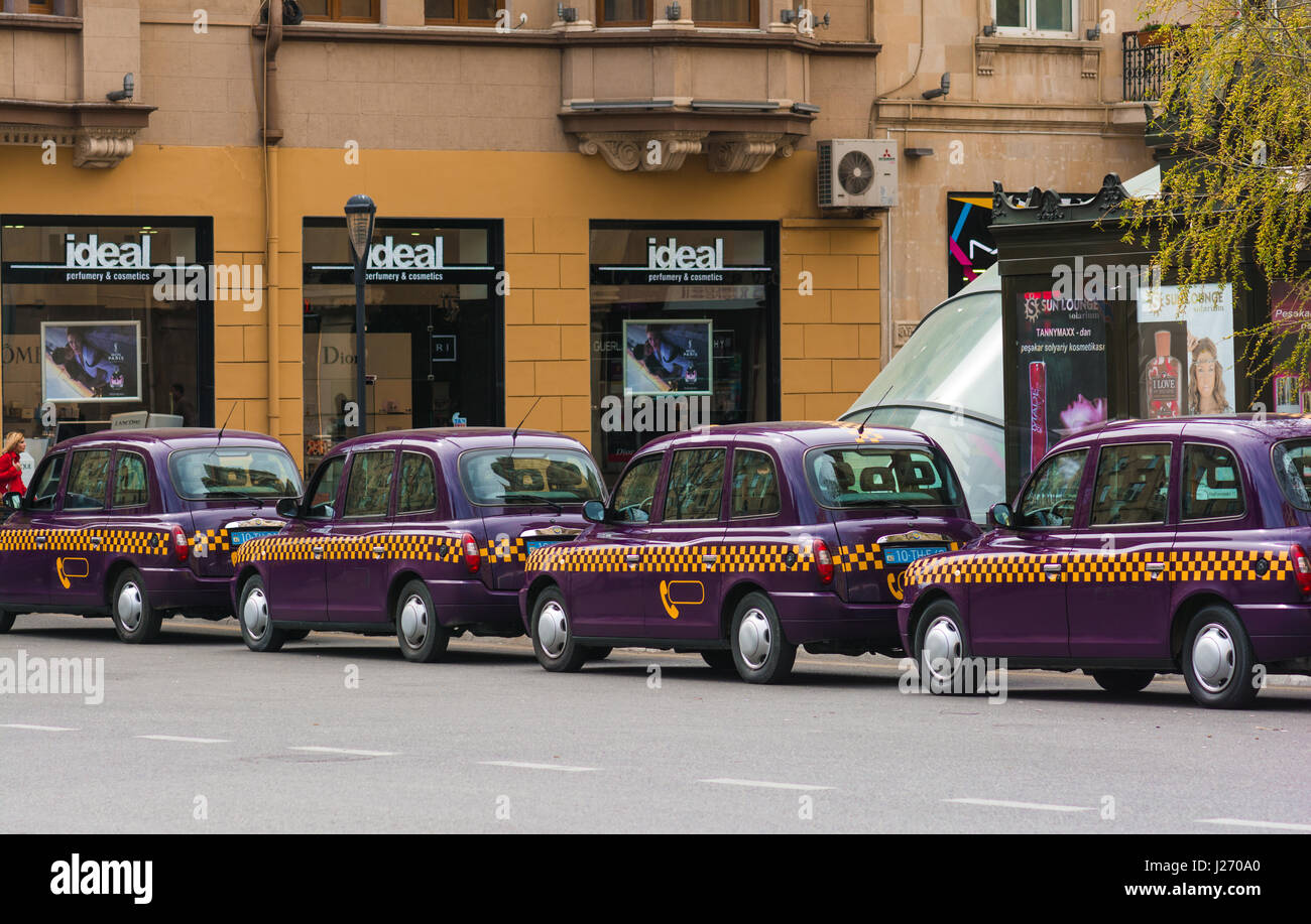Taxi on street Stock Photo - Alamy