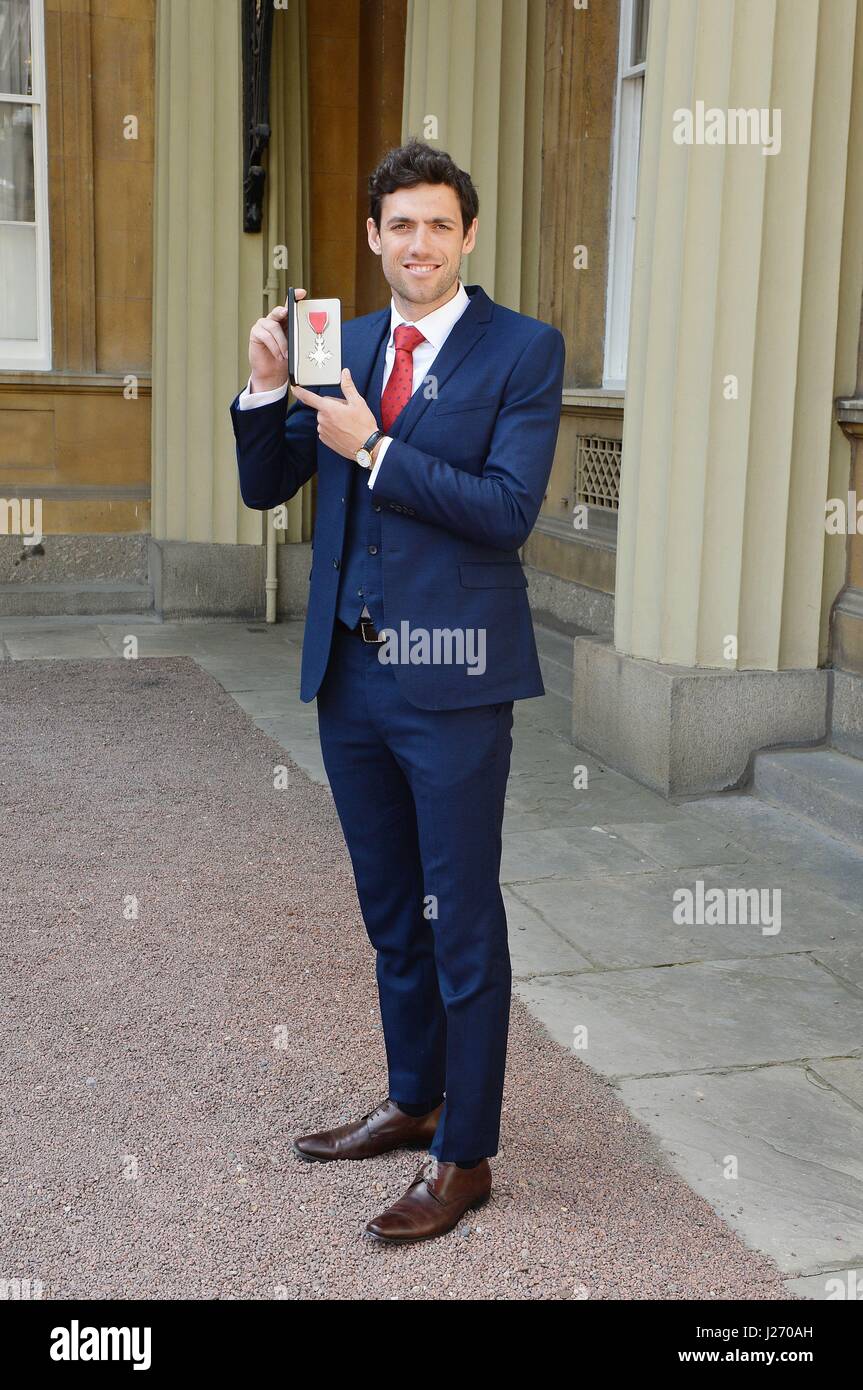 Matthew Gotrel after he was awarded an MBE for services to rowing by ...