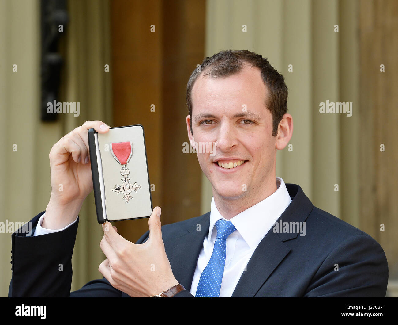 Scott Durant after he was awarded an MBE for services to rowing by the ...