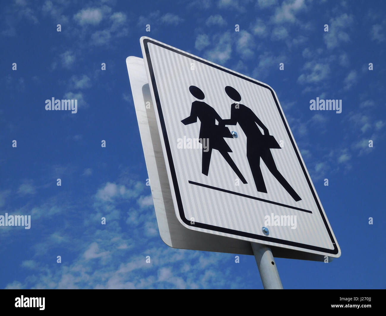 School children crossing ahead sign hi-res stock photography and images ...