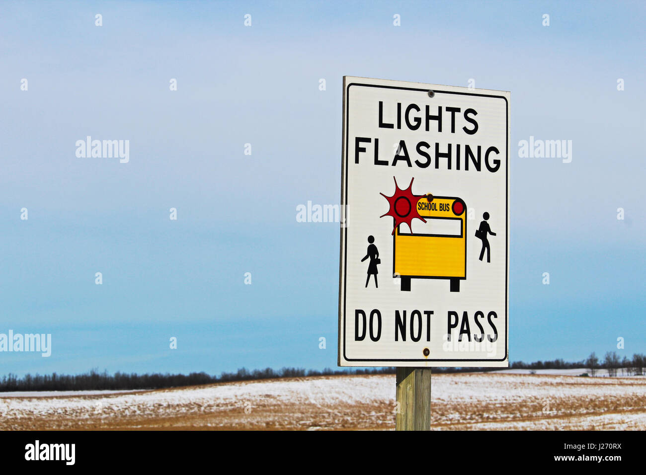 School bus sign hi-res stock photography and images - Alamy