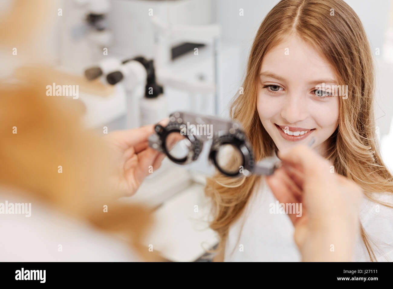 Girl prescription glasses hi-res stock photography and images - Alamy