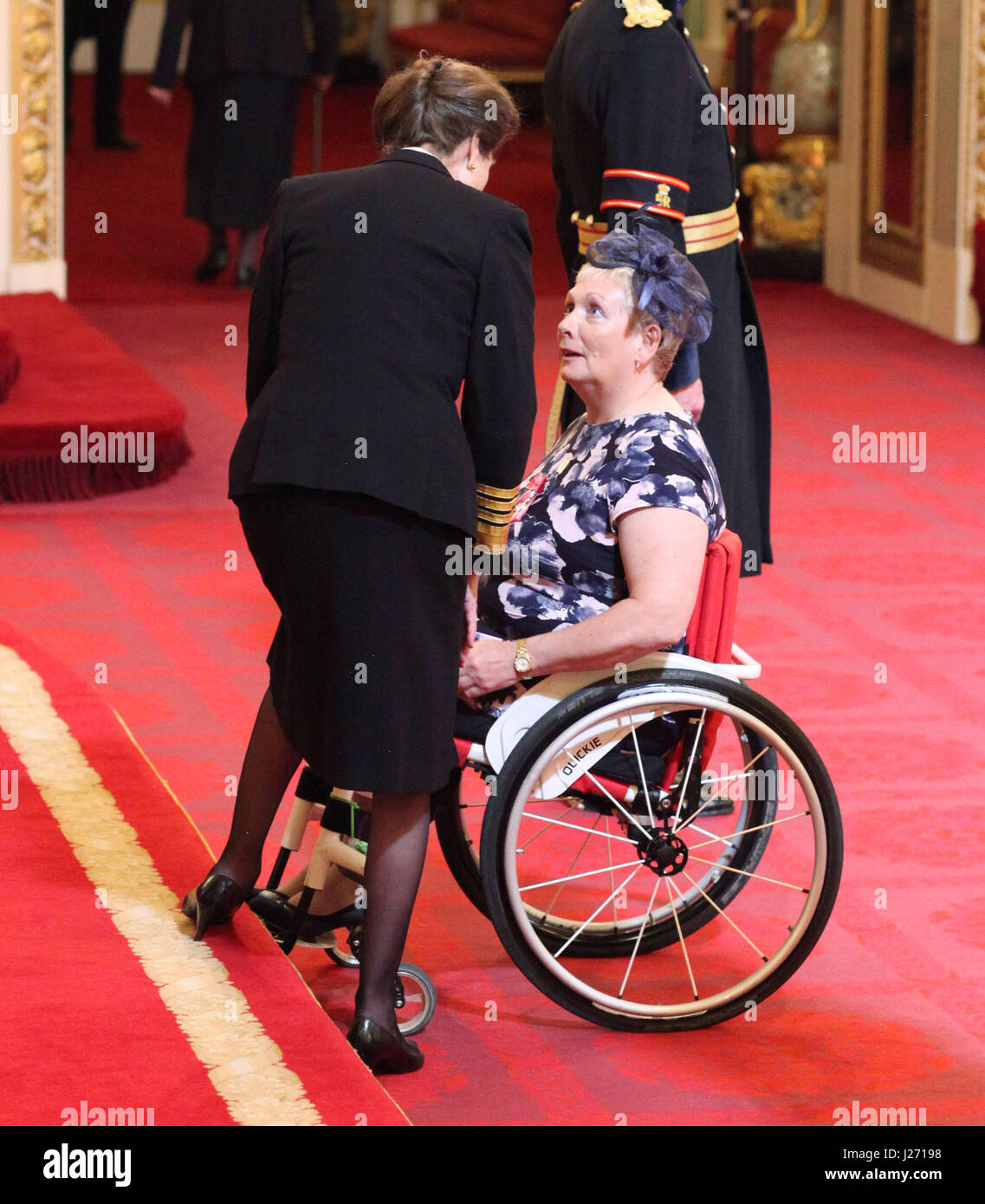 Miss Joanna Frith from Glastonbury is made an MBE (Member of the Order ...