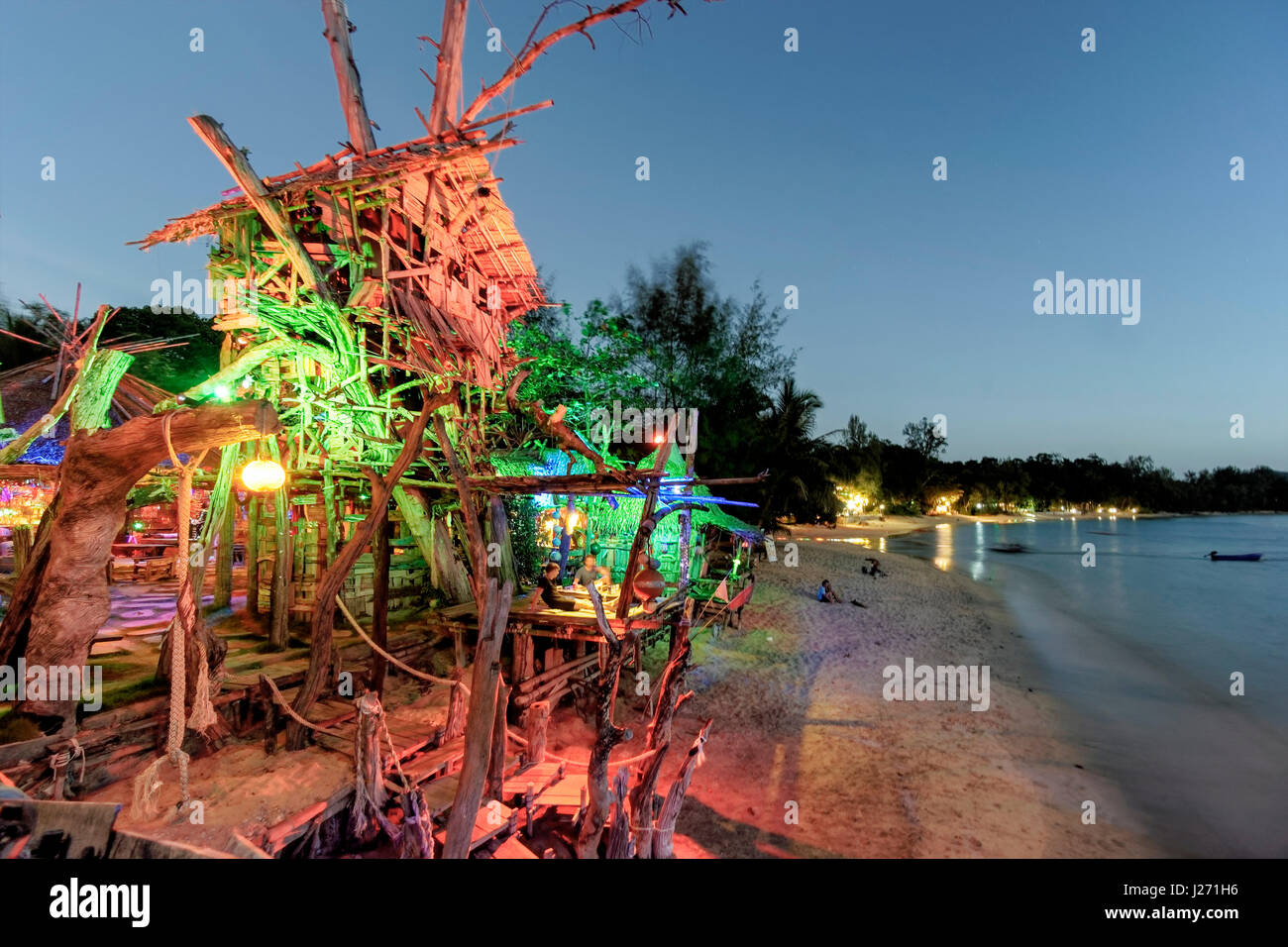 Hippie Bar, Tree House Bar, Buffallo Bay, Aow Kao Kwai, Koh Phayam ...
