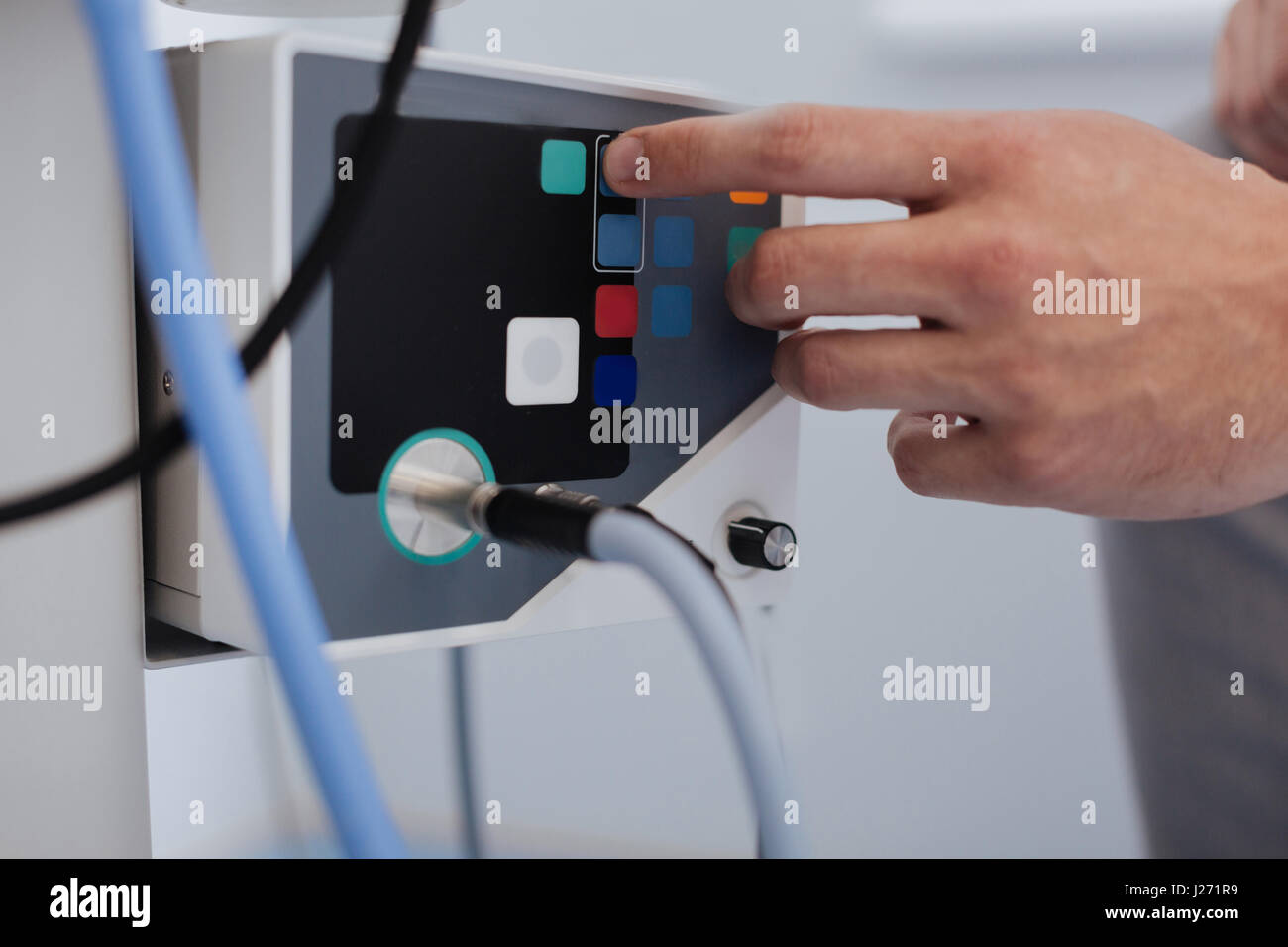 Part of medical instrument starting work Stock Photo - Alamy