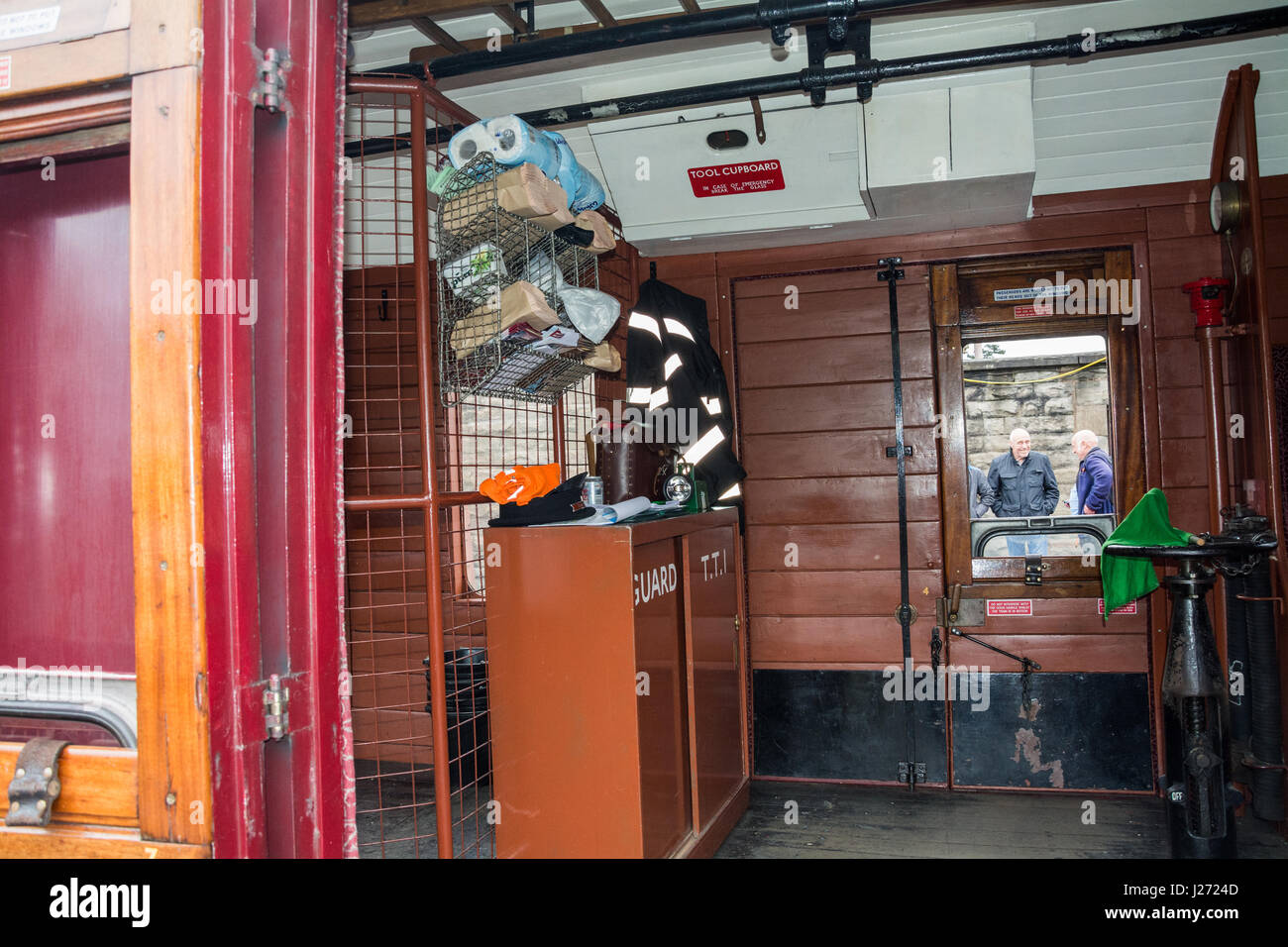 Guard's carriage on The Royal Scot steam train, Bridgnorth, Shropshire ...