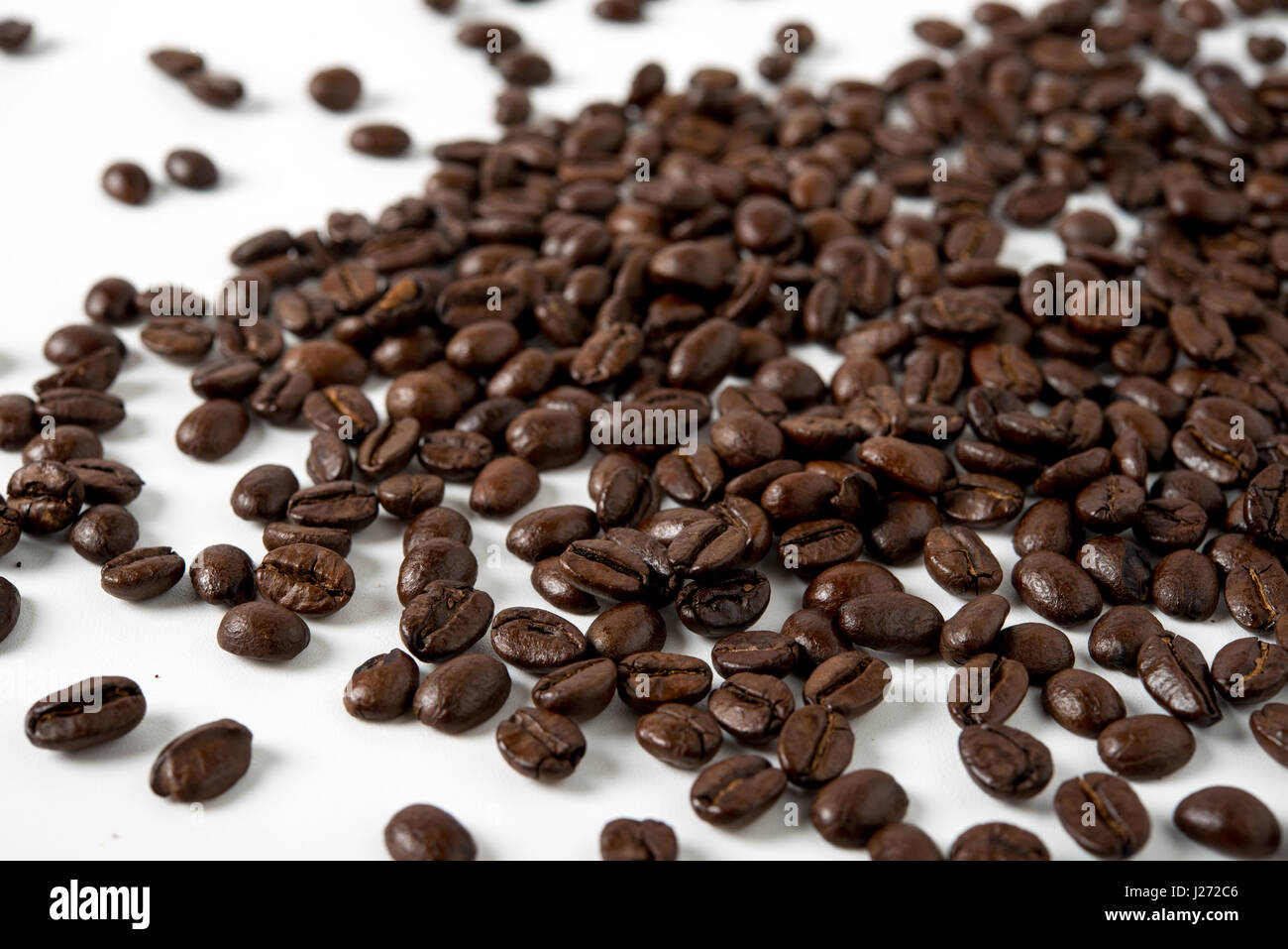 Freshly roasted coffee beans Stock Photo - Alamy