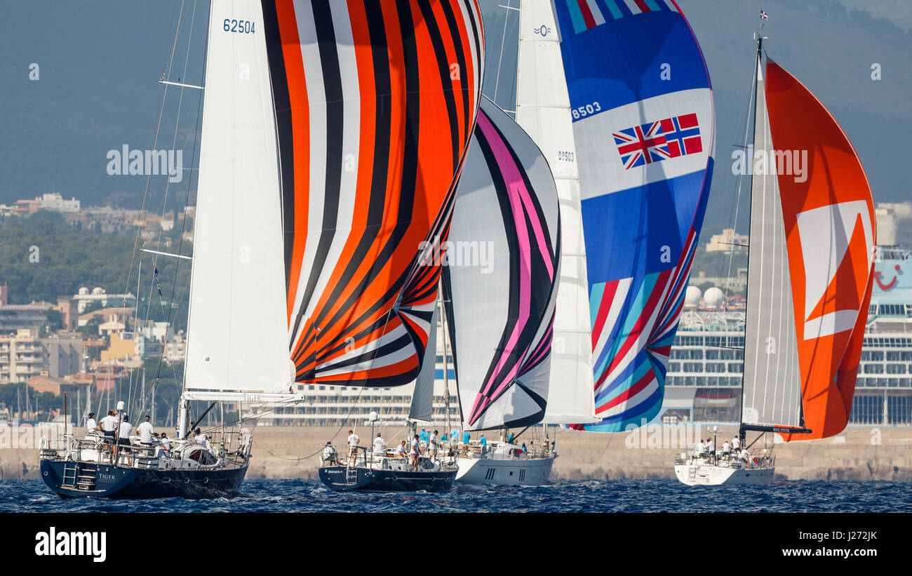Yacht Sailing Race Stock Photo - Alamy