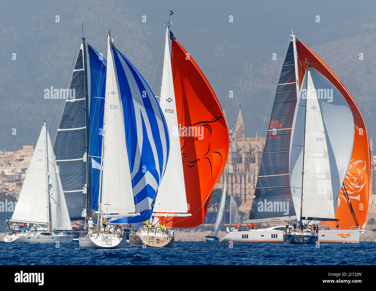 Yacht Sailing Race Stock Photo - Alamy