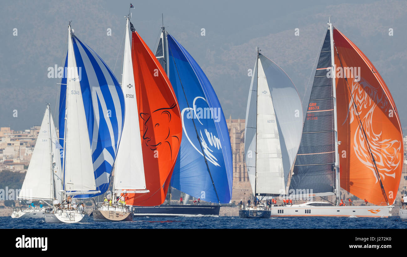 Yacht Sailing Race Stock Photo - Alamy