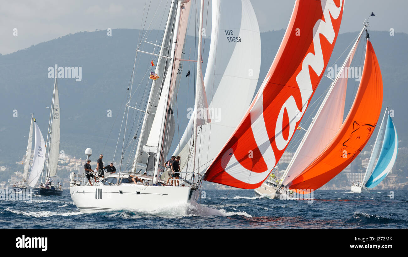 Yacht Sailing Race Stock Photo - Alamy