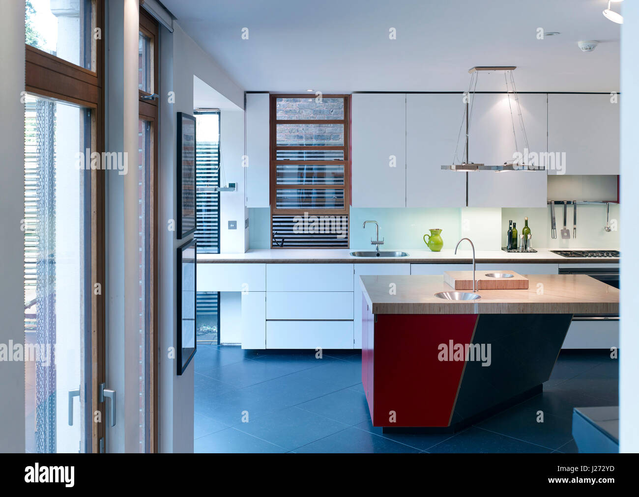Kitchen. Quadruple cube room, LONDON, United Kingdom. Architect: Andrew ...
