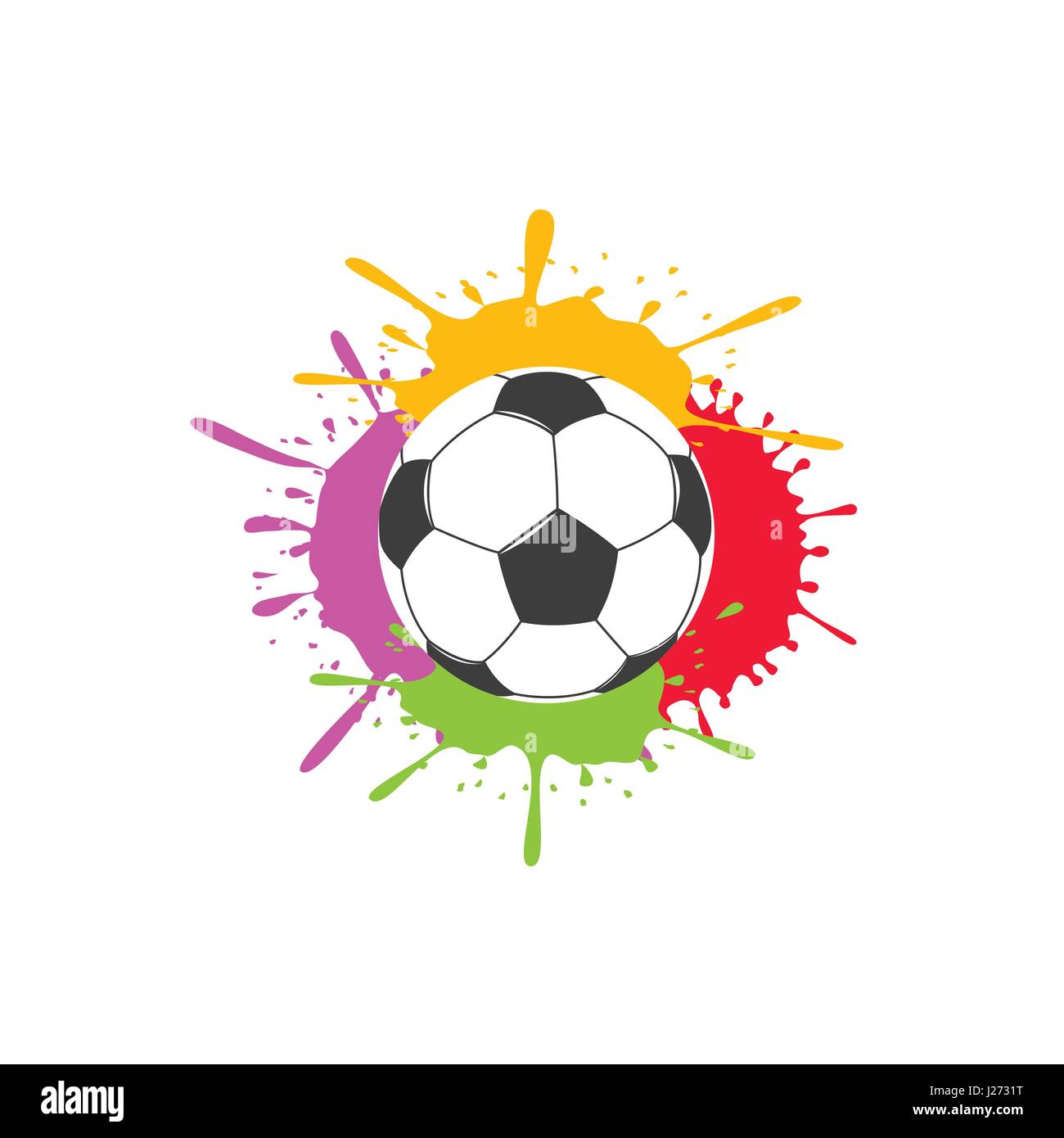 Art Soccer ball Stock Vector Image & Art - Alamy