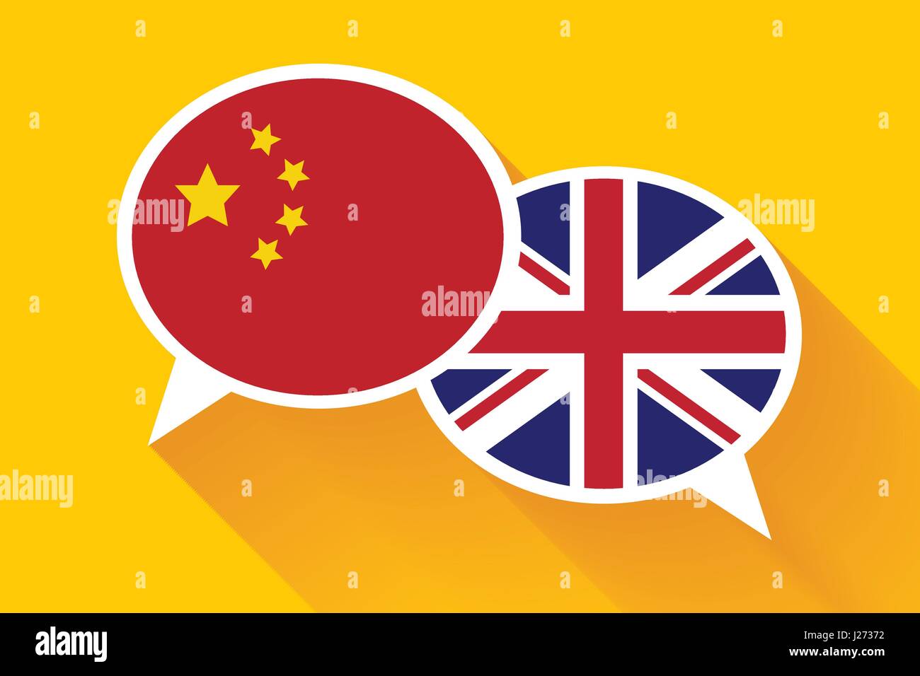 Speech bubble british flag learn hi-res stock photography and images ...