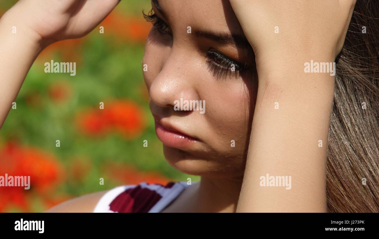 Female And Apathy Stock Photo - Alamy