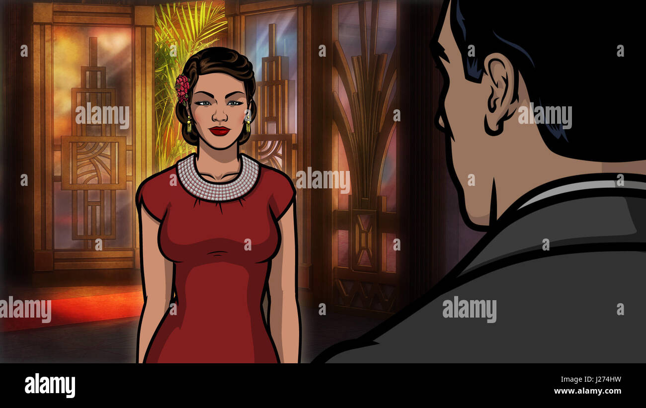 ARCHER, l-r: Lana Kane (voice: Aisha Tyler), Sterling Archer (voice: H. Jon Benjamin) in ...