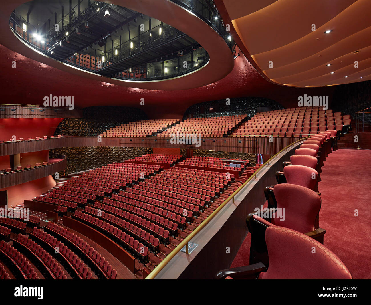 Main auditorium space. National Taichung Theater, Taichung, China ...