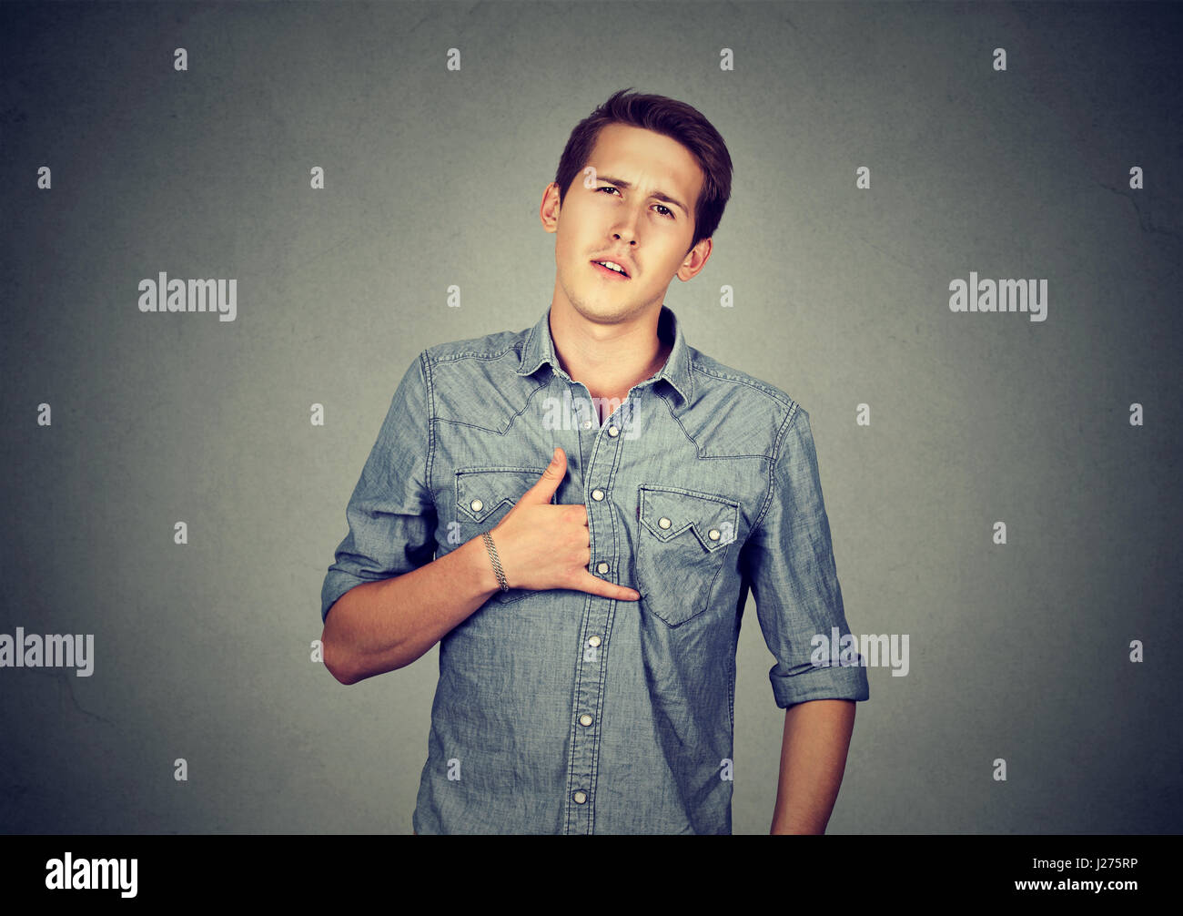 Closeup portrait arrogant bold self important stuck up man with ...