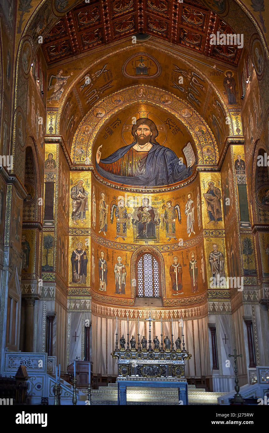 Medieval Byzantine Style Mosaics Christ High Resolution Stock ...
