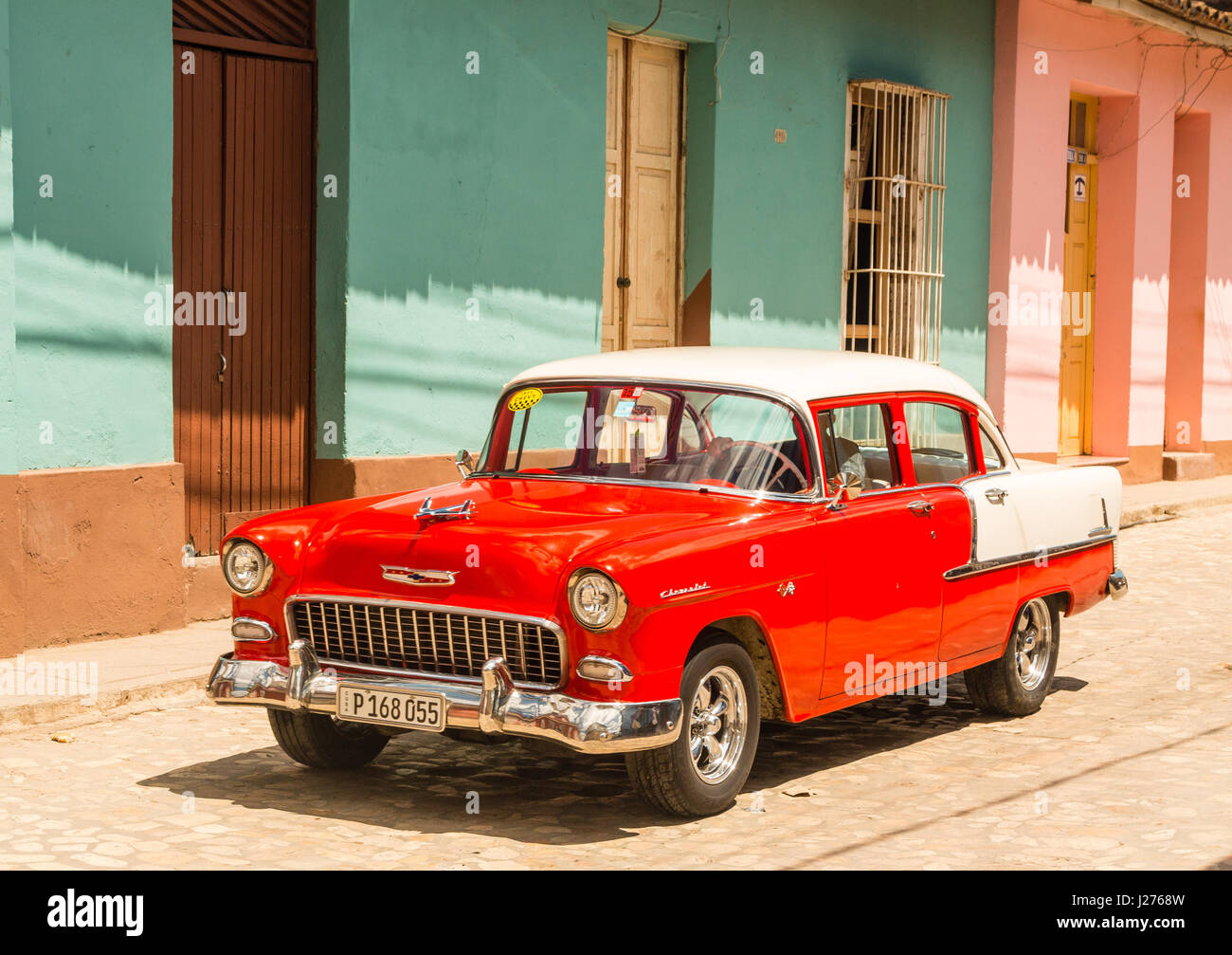 Old 1950s American car, Trinidad, Cuba Stock Photo - Alamy