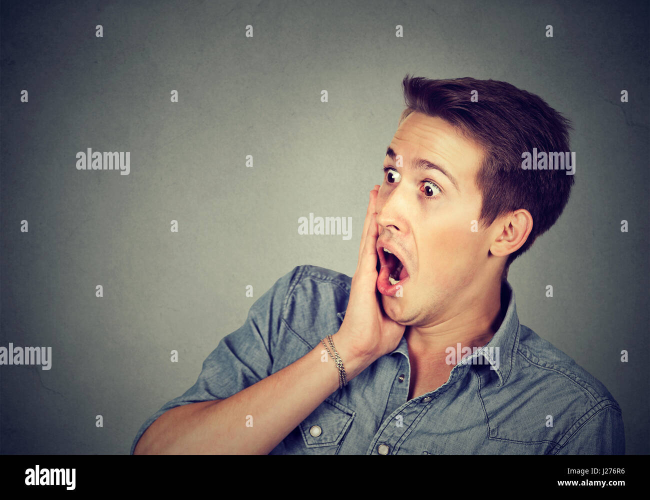 shocked man Stock Photo - Alamy
