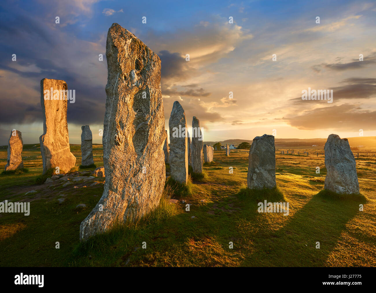 Callanish clachan chalanais tursachan chalanais hi-res stock ...