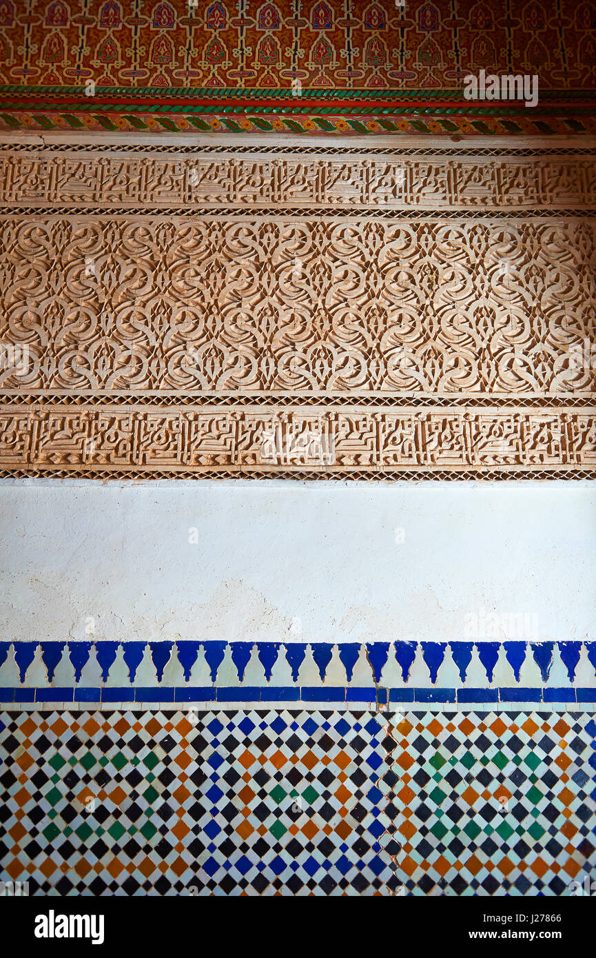Berber Arabesque Mocarabe plasterwork and Zellige tiles .The Petite ...