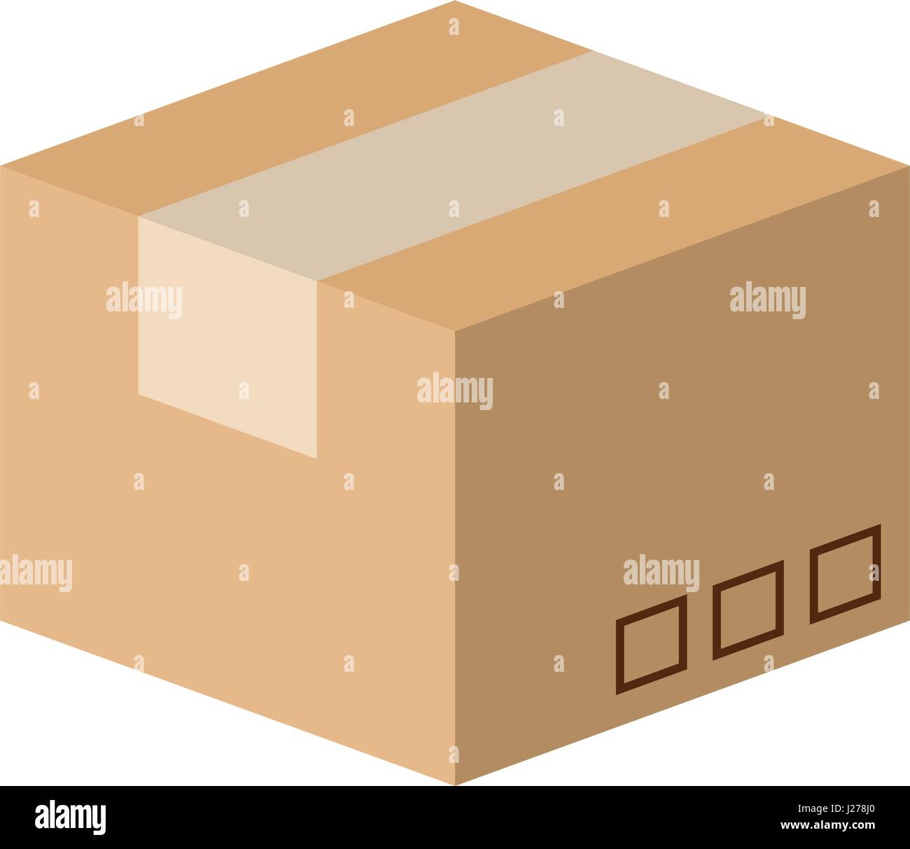 carton box packing icon Stock Vector Image & Art - Alamy